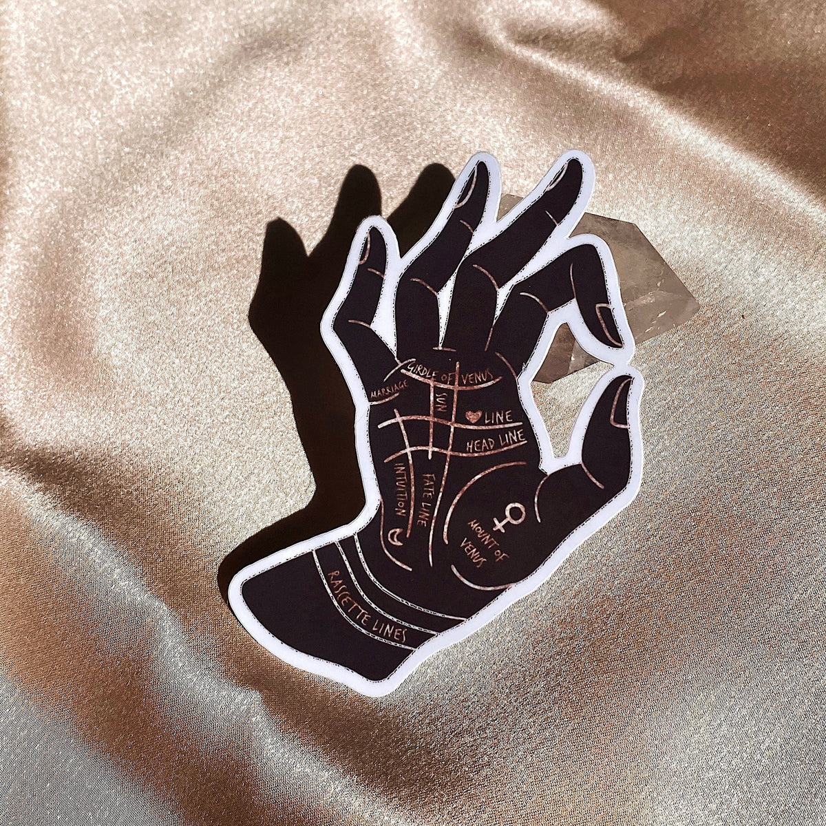 Palmistry Hand Vinyl Sticker – Terra Soleil